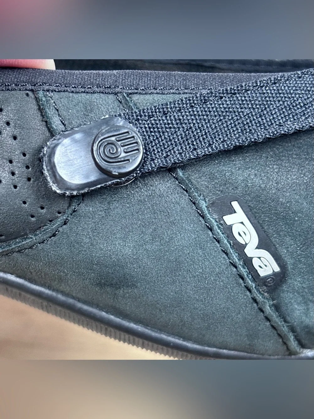 Teva | Shoes | Teva Niyama Flat Perf Black Suede Convertible Mary Jane ...